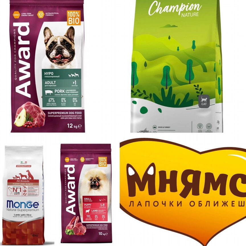Корм для кошек и собак