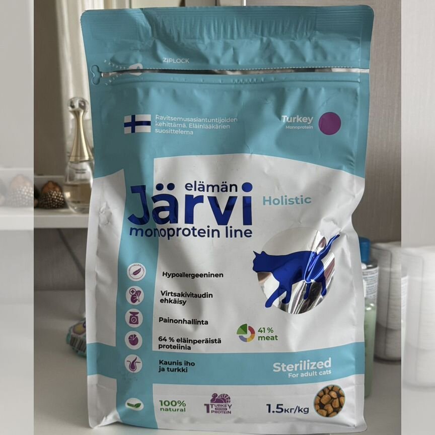Корм для кошек Jarvi 1,5кг