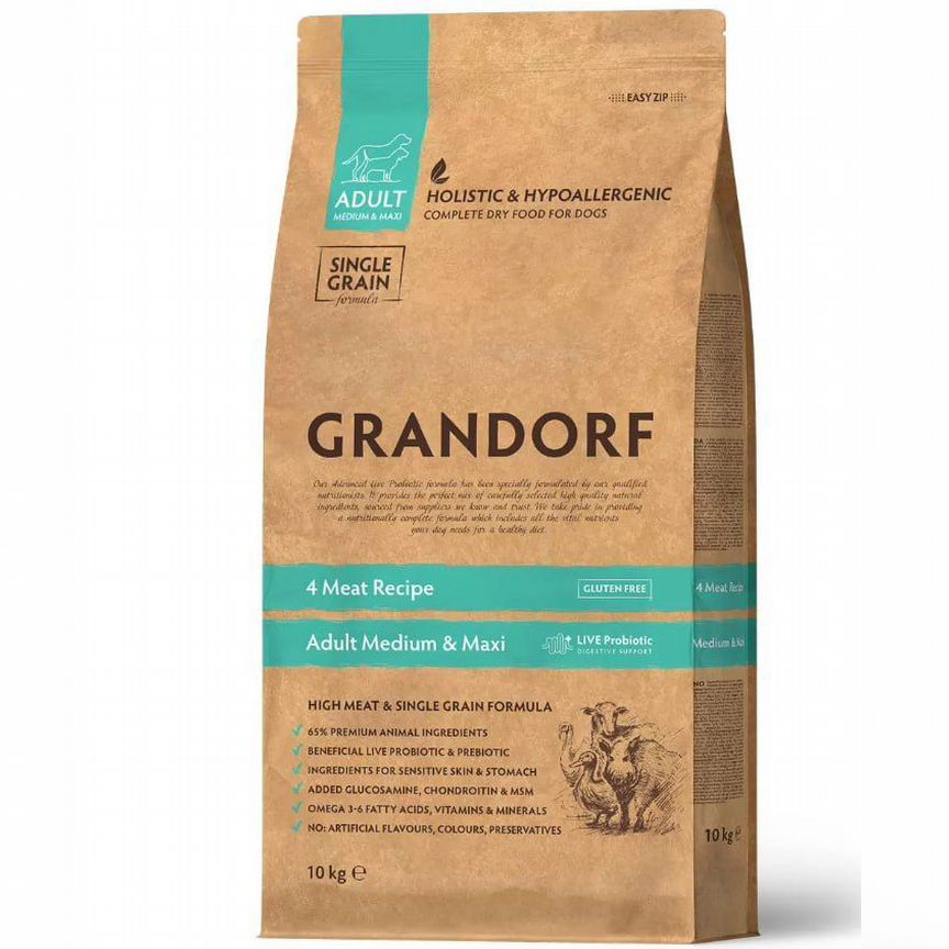 Корм для собак grandorf 10 кг