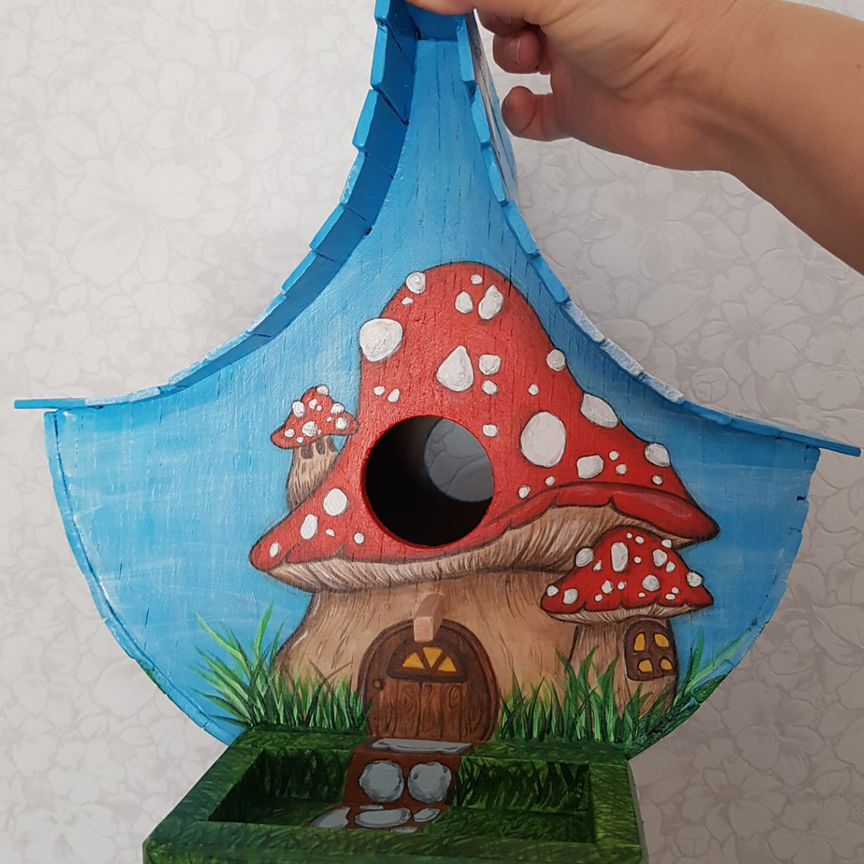 Скворечник-кормушка двухсторонняя