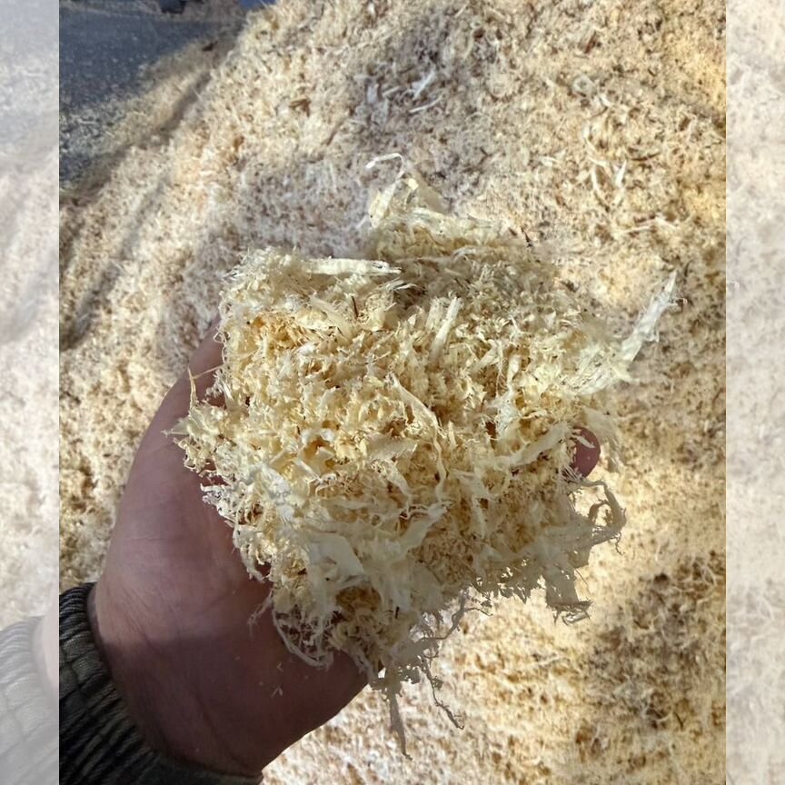 Стружка сухая в мешках