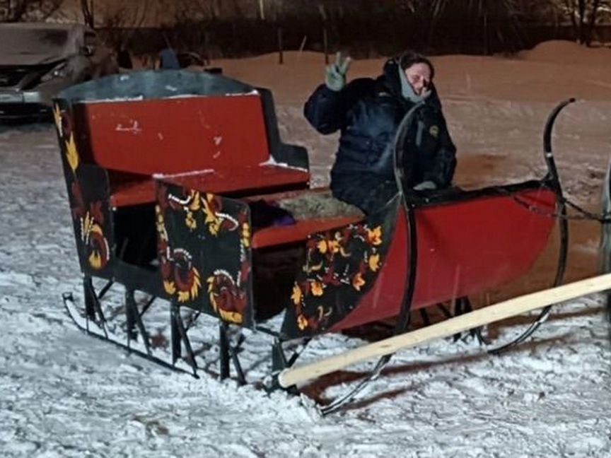 Сани экипаж линейка