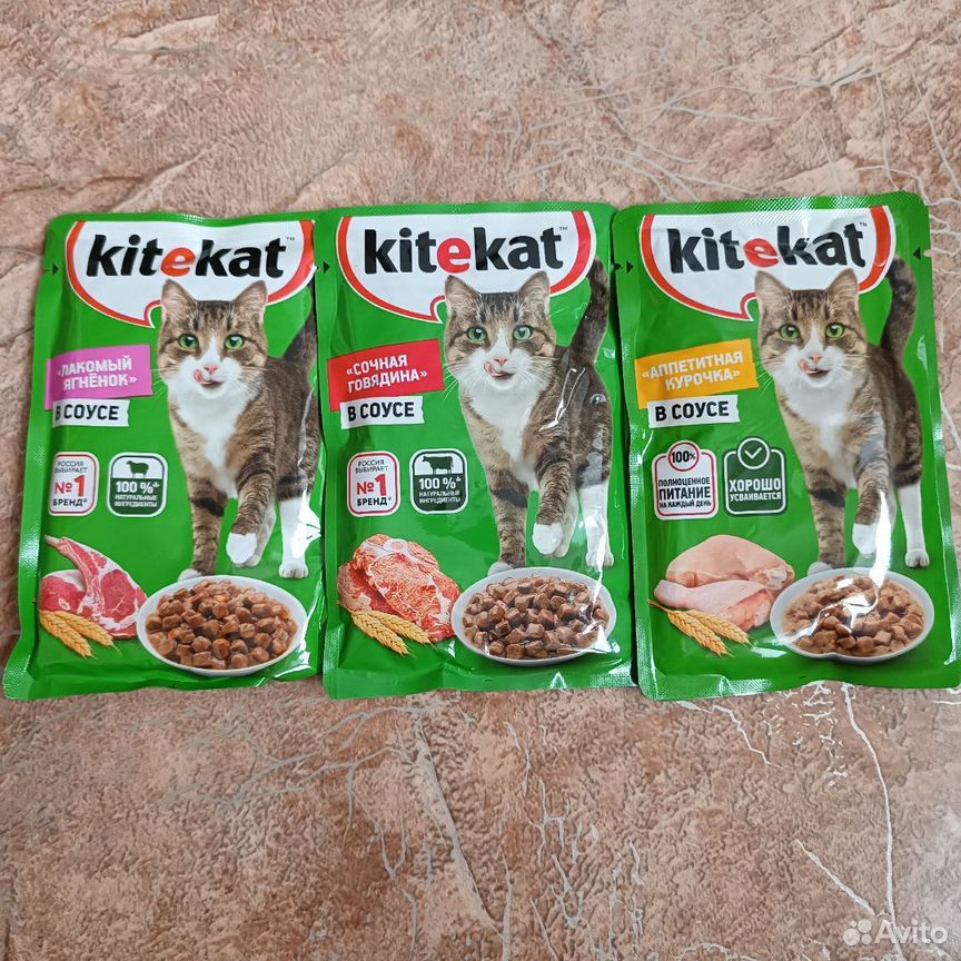 Влажный корм для кошек kitekat