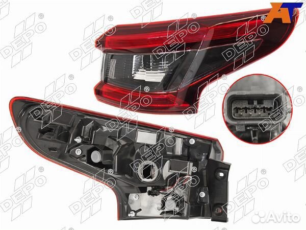 Фонарь задний nissan qashqai 14 купить в Москве Depo 26550HV00A | Авито