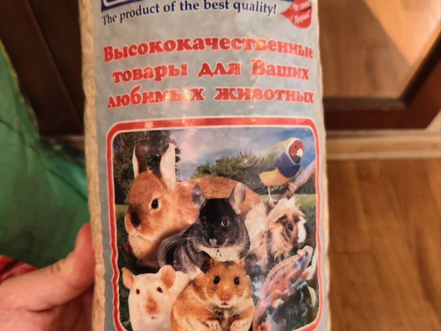 Древесный наполнитель для грызунов