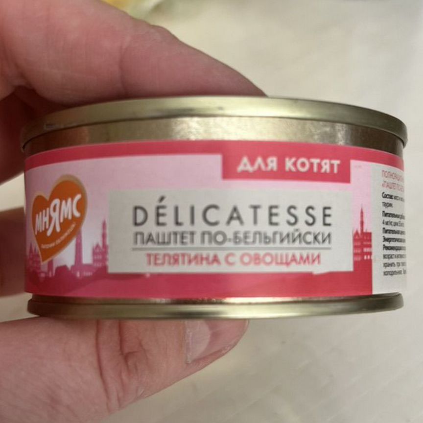 Корм для котят премиальный мнямс, баночки 100 гр