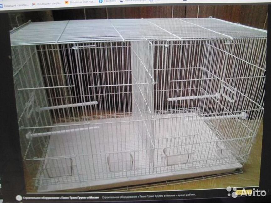 Клетки для птиц, подставки, купалки, кормушки идр