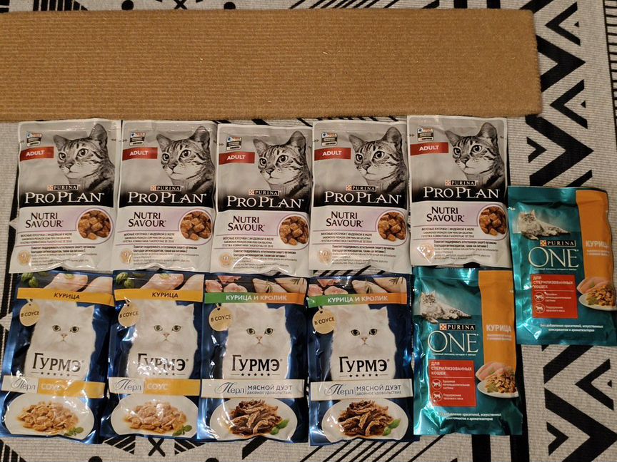Корм для кошек, purina RO plan, ONE. Гурмэ