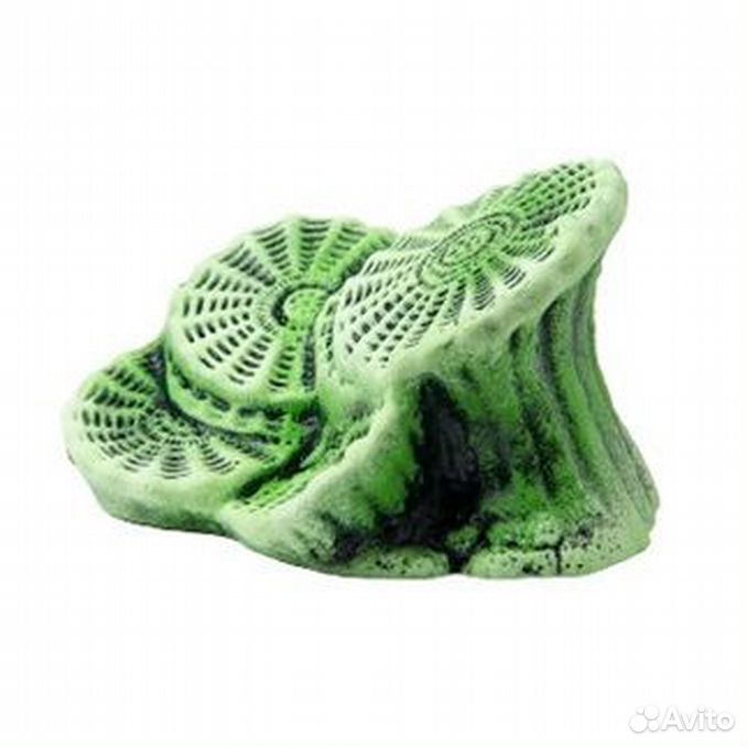 Декор Актиния Зел. больш. для череп. 20х15х11см К