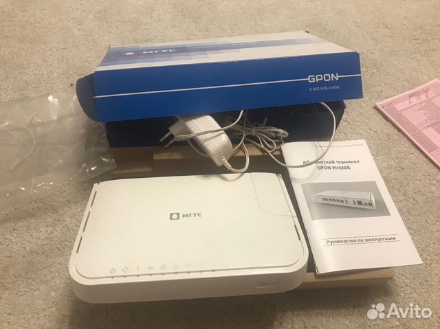 Абонтерминал/роутер gpon RV6688 купить в Москве | Электроника | Авито