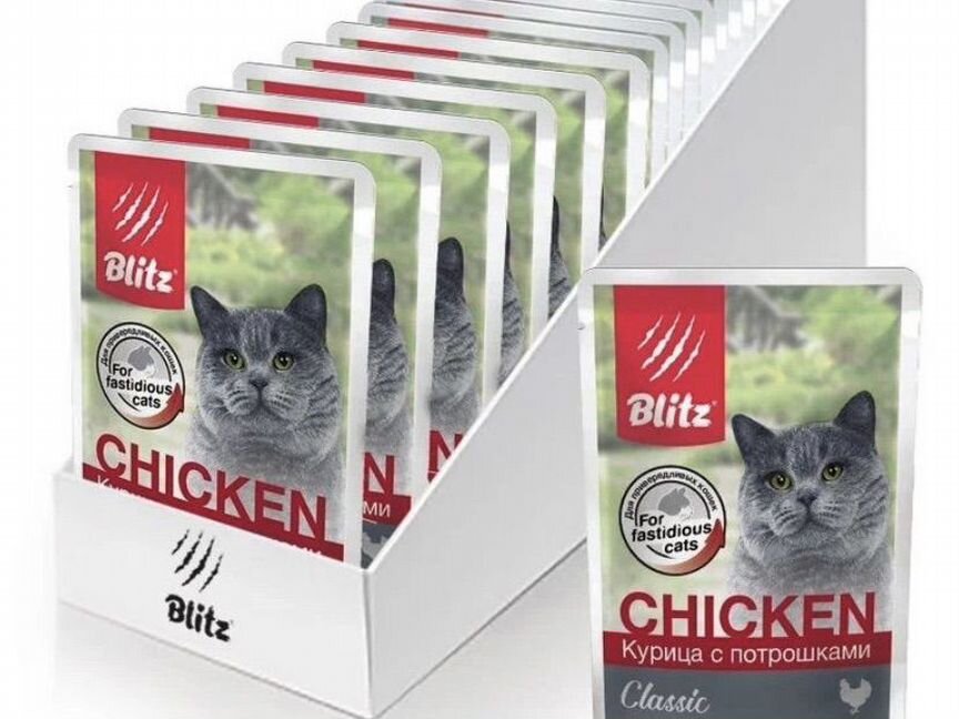 Влажный корм для кошек Blitz