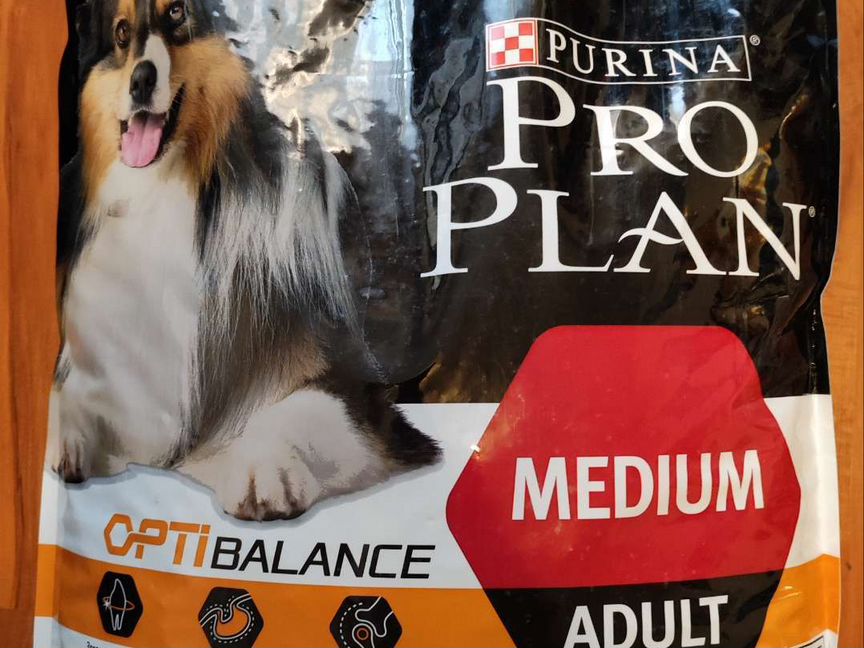 Корм для собак Pro Plan medium 14кг с курицей