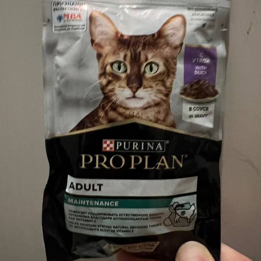 Кошачий корм purina pro plan adult maintanance