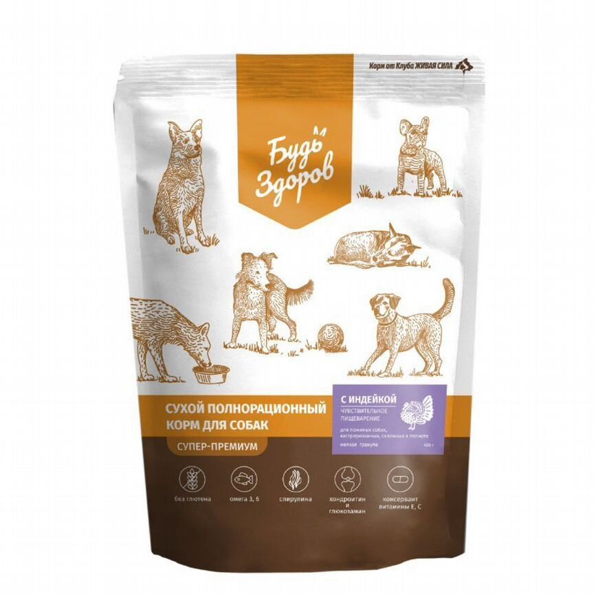 Корм для собак Будь Здоров для собак