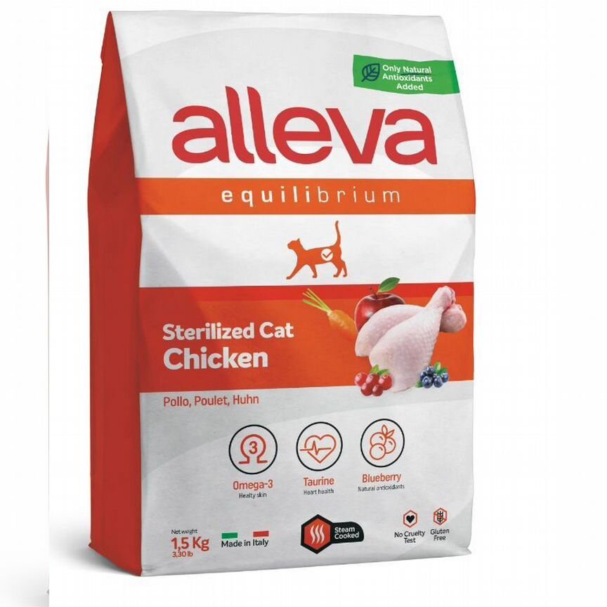 Alleva Equilibrium Sterilized корм стерилизованных