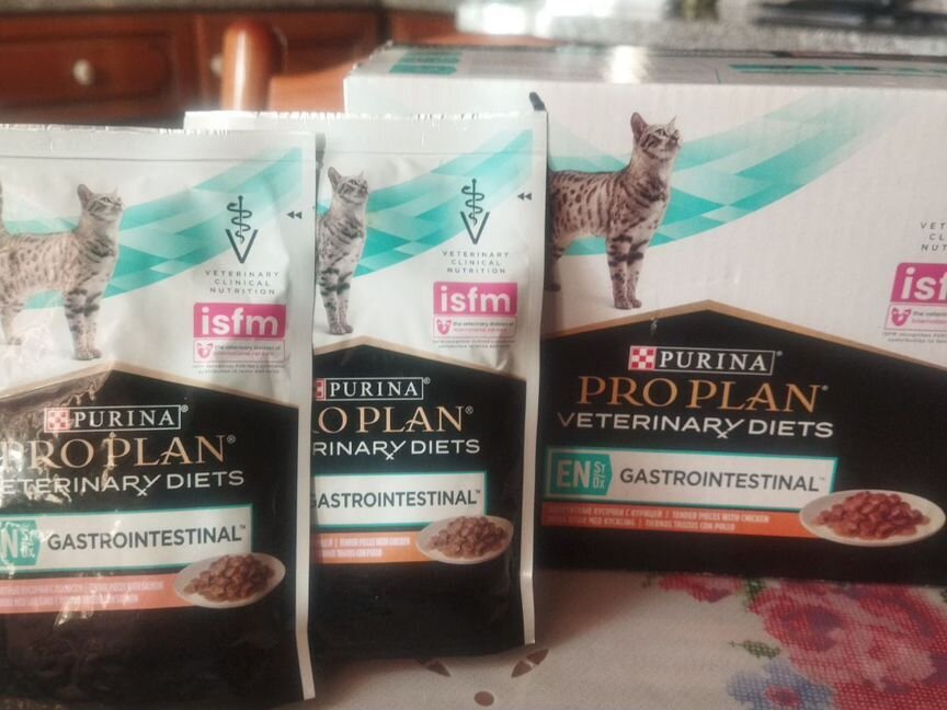 12 паучи -Корм для кошек Pro Plan Gastrointestinal