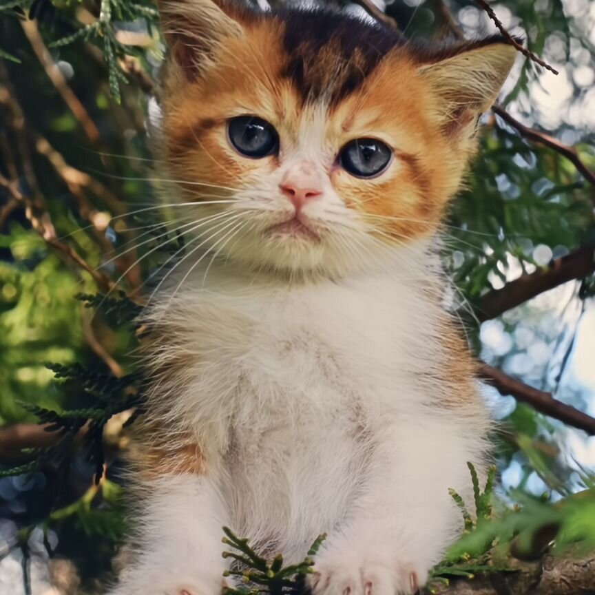Шотландский прямоухий короткошёрстный котёнок