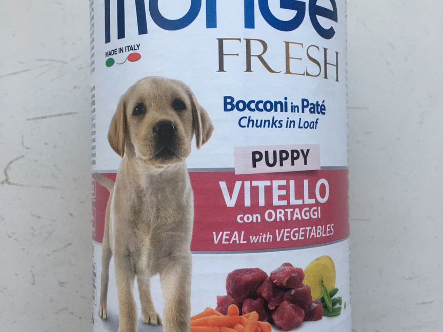 Monge fresh с телятиной и овощами для щенков