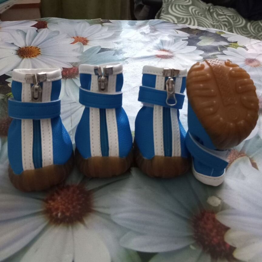 Сапожки для собак, тёплые на меху