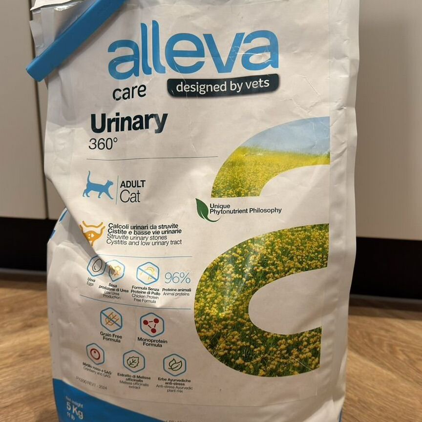 Корм сухой для кошек Alleva Urinary