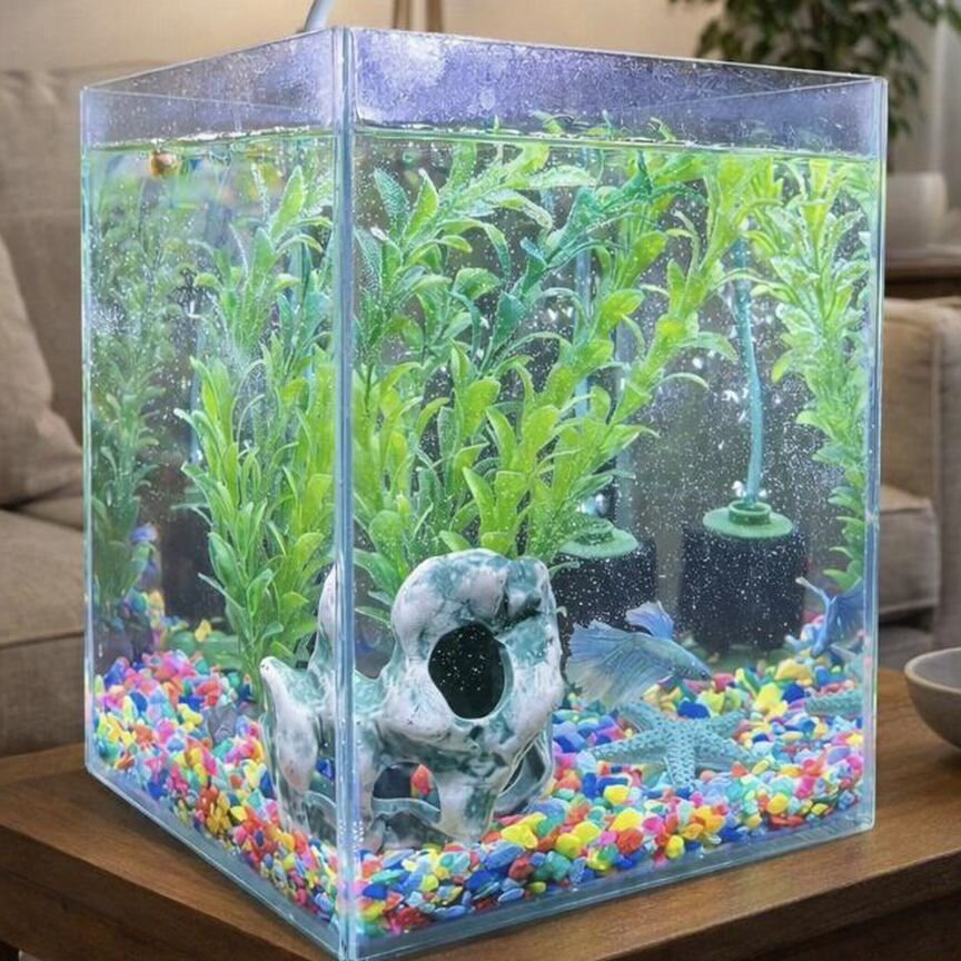 Готовый яркий аквариум для ребенка