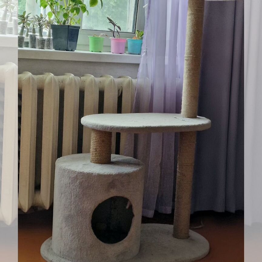Когтеточка с домиком бу