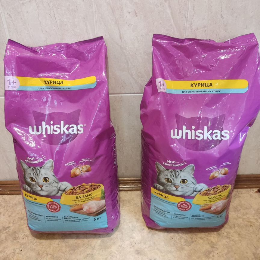 Whiskas курица 5 кг корм для кошек