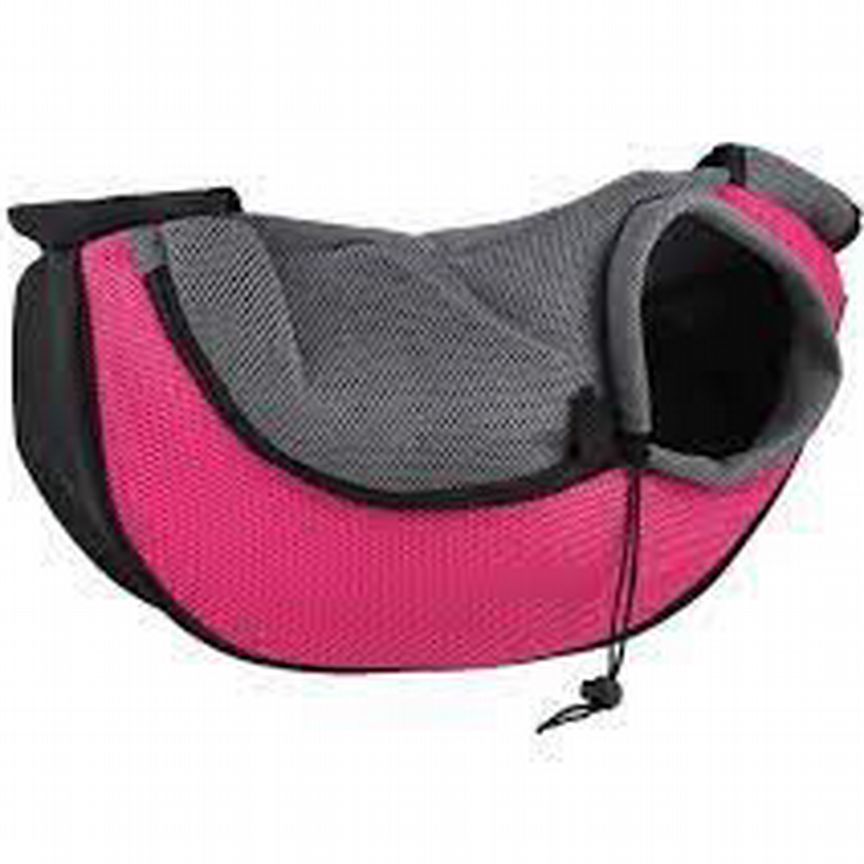 Сумка-переноска для кошек и мелких пород собак Single Shoulder Bag Sling rose розовая