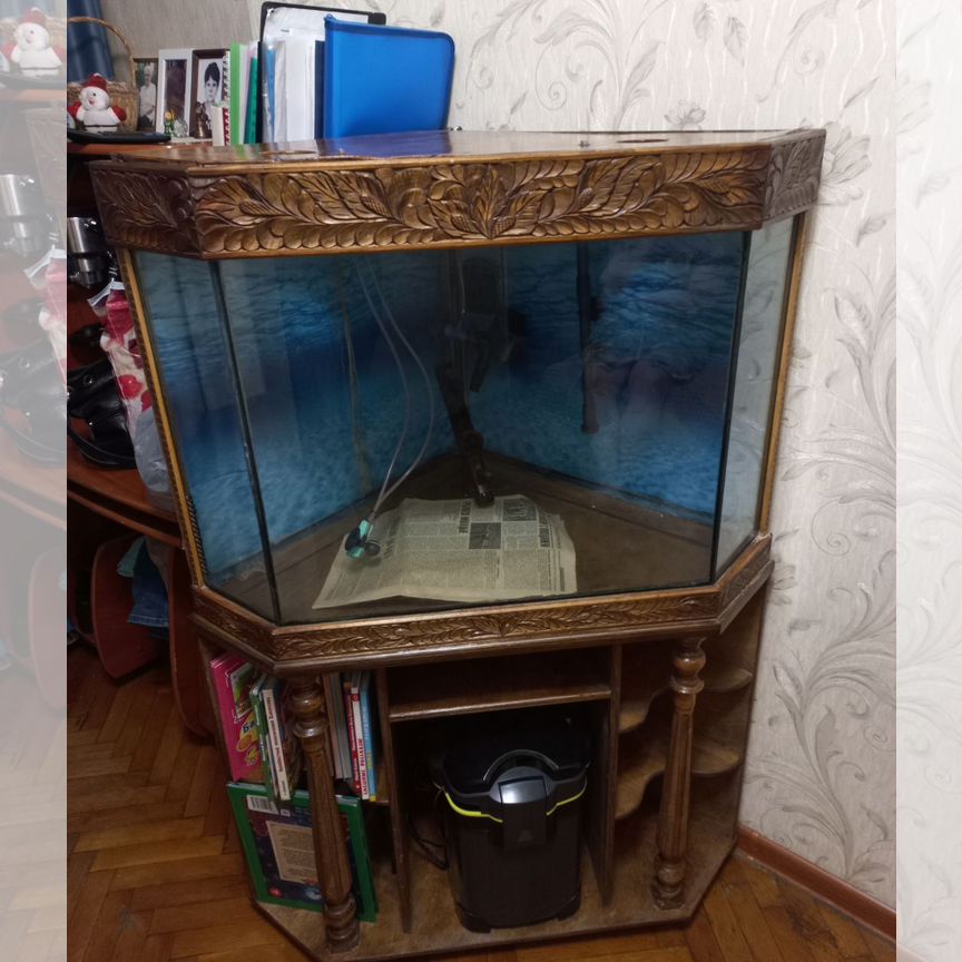 Аквариум с внешнем фильтром