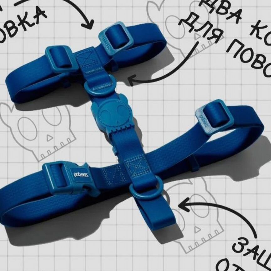Шлейка Zee.Dog neopro blue S