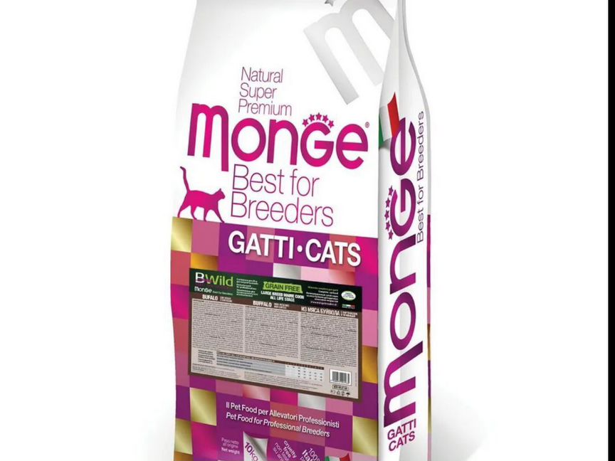 Сухой корм Monge Cat BWild grain free