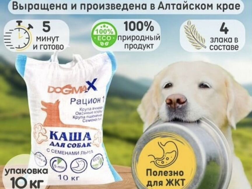 Каша для собак