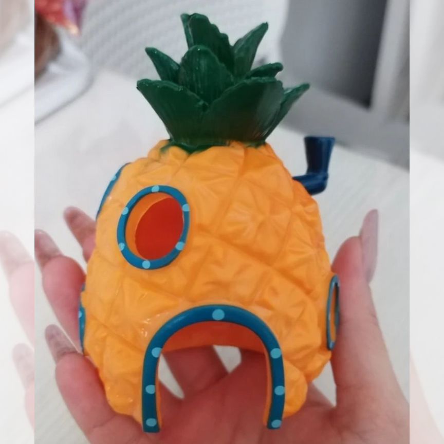 Декорация в аквариум(дом Спанч боба)