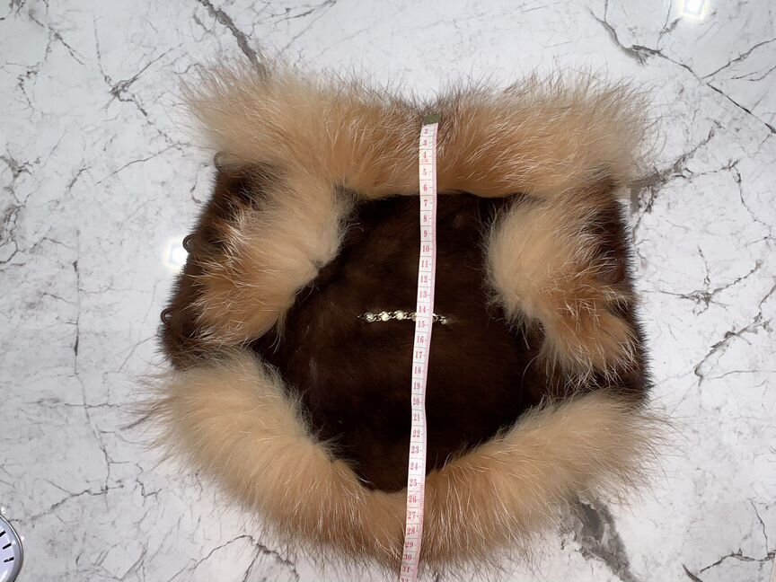 Шуба норковая для собаки с отделкой из лисы