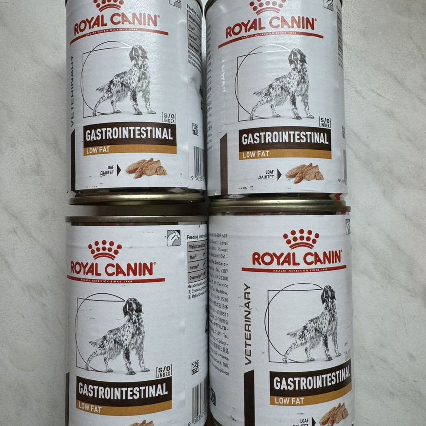 GastroIntestinal 400 гр Royal Canin 4 банки