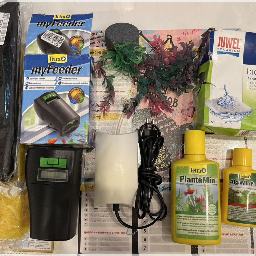 Автокормушка, компрессор для аквариума