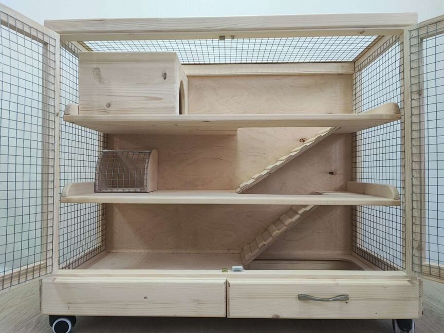 Клетка-витрина, вольер для кролика, хорька, ежа