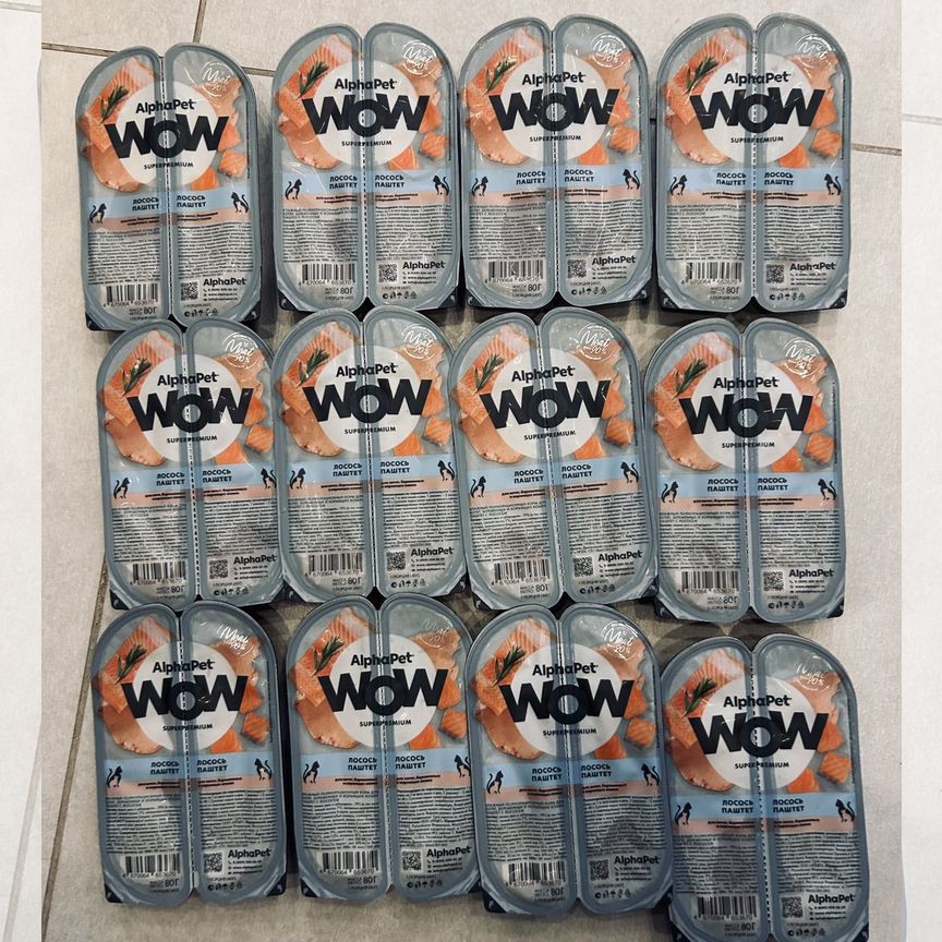 Корм влажный для кошек Alpha pet 12 шт