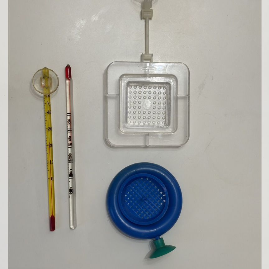 Кормушка,термометр для аквариума