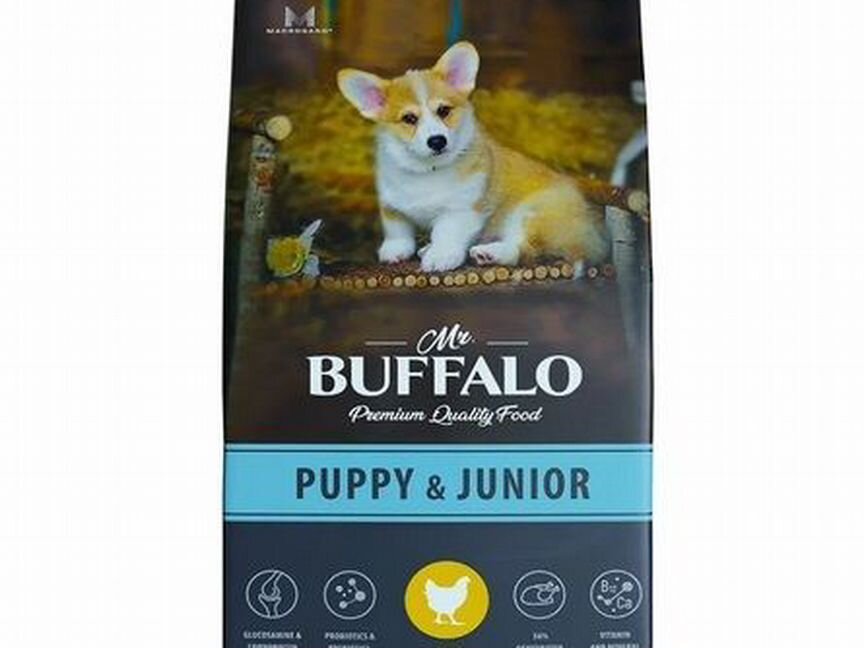 Сухой корм для собак Mr.Buffalo Puppy & Junior