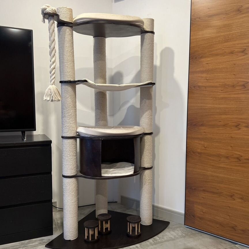 Комплекс для кошек высокий с когтеточкой