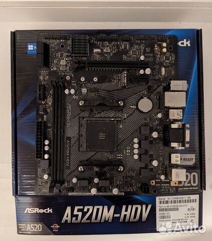 Материнская плата Asrock a520m hdv купить в Санкт-Петербурге ...