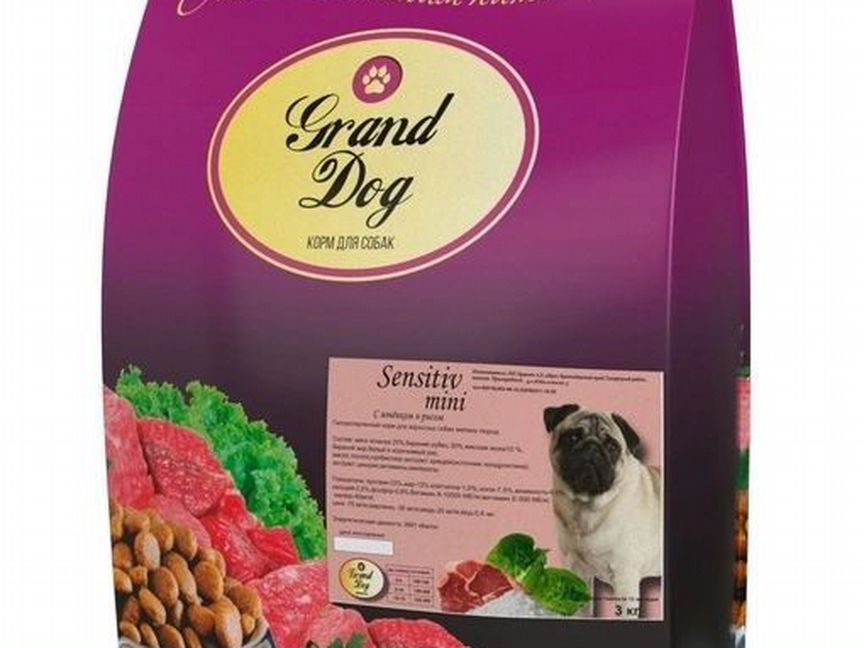 Сухой корм для собак Grand Dog 3 кг