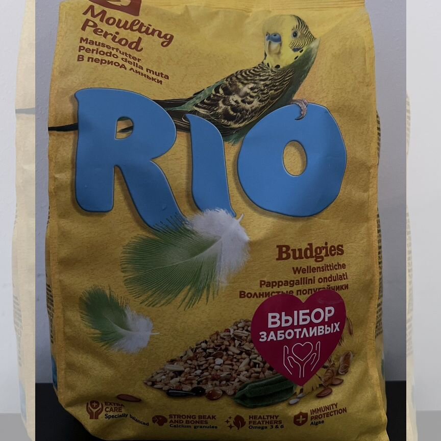 Корм сухой RIO для волнистых попугаев в период лин