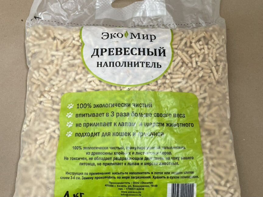 Древесный наполнитель 4кг