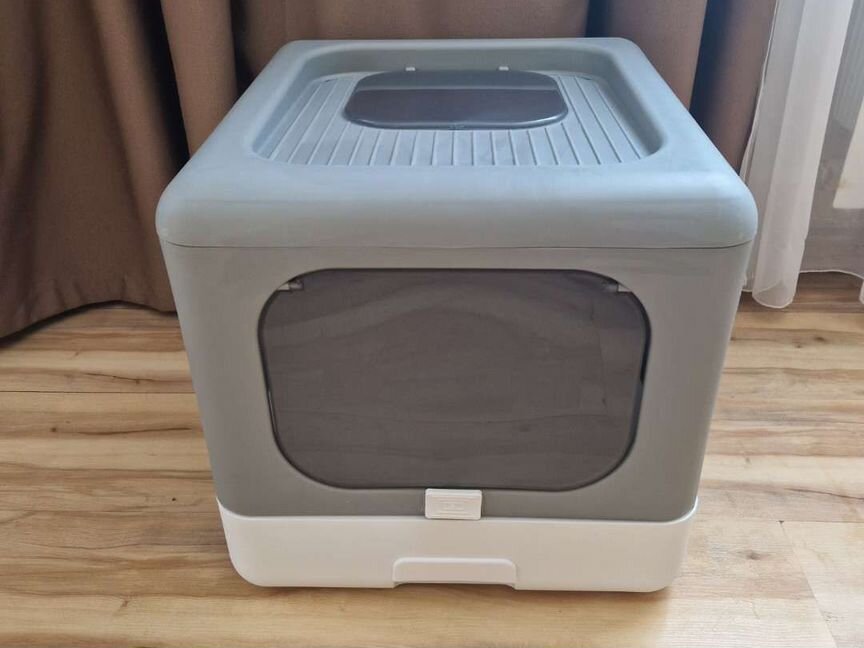 Туалет-домик (закрытый лоток) для кошек