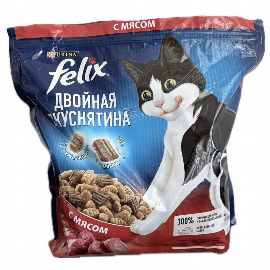 Сухой корм для кошек Felix 1.3 кг