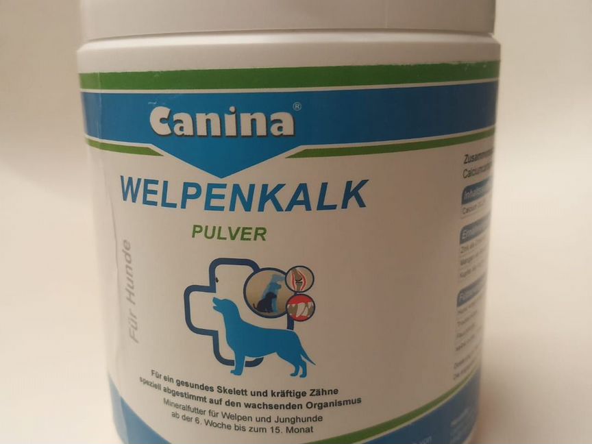 Canina welpenkalk pulver 900 гр.новый