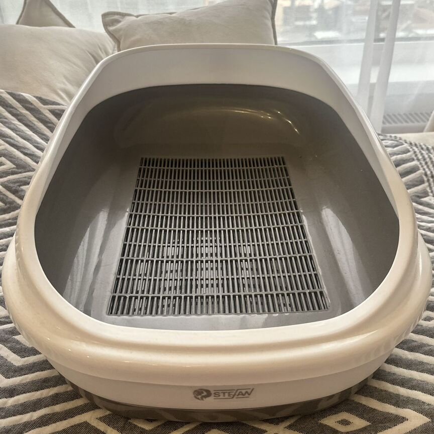 Лоток туалет для кошек большой с высоким бортом