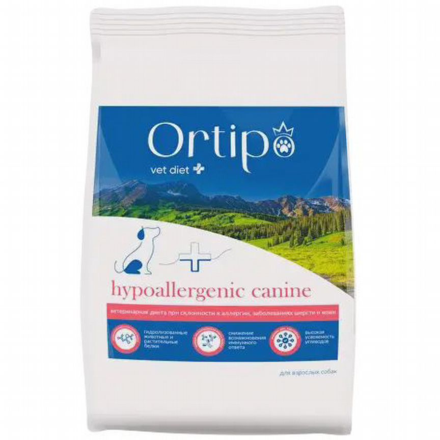 Сухой корм ortipo vetdiet allergy для собак крупных пород - 2,5 кг